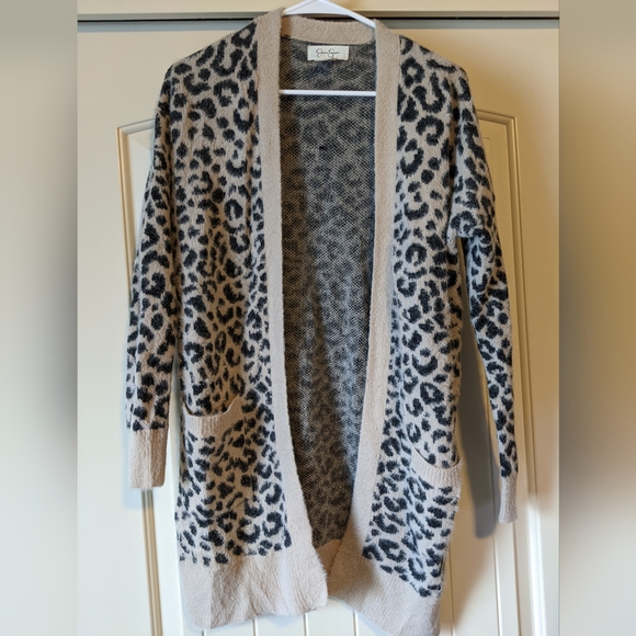 Jessica Simpson | Sweaters | Jessica Simpson Leppard Cardigan | Poshmark